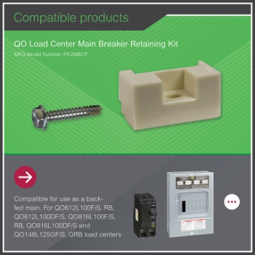 PK2MB - Mini circuit breaker accessory, QO, bracket kit, retaining, 2 ...