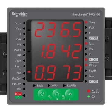 METSEPM2125C - EasyLogic PM2125, Power & Energy meter, up to the 15th harmonic, LED display ...