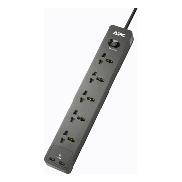 PME5U2B-MS - APC SurgeArrest Essential Surge Protector, 5x Universal ...