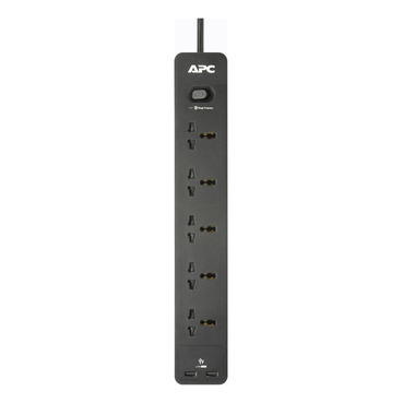 PME5U2B-MS - APC SurgeArrest Essential Surge Protector, 5x Universal ...