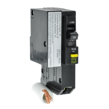 QO130GFI1201 - Mini circuit breaker, QO, 30A, 1 pole, 120VAC, 10kA ...