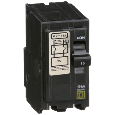 QO2155272 - Mini circuit breaker, QO, 15A, 2 pole, 120/240VAC, 10kA ...
