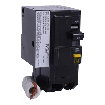 QO220GFI2100 - Mini circuit breaker, QO, 20A, 2 pole, 120/240VAC, 10kA ...