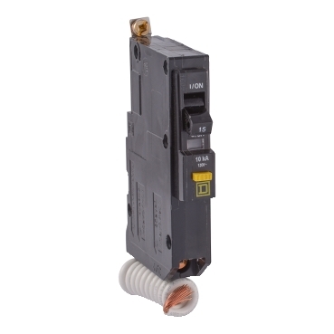 QOB115EPDJ - Mini circuit breaker, QO, 15A, 1 pole, 120VAC, 10kA, bolt ...