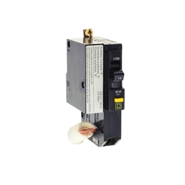 QOB115VHGFI1240 - Mini circuit breaker, QO, 15A, 1 pole, 120VAC, 22kA ...