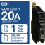 QOB120VH - Mini 회로 차단기, QO, 20A, 1극, 120/240VAC, 22kA, bolt on mount ...
