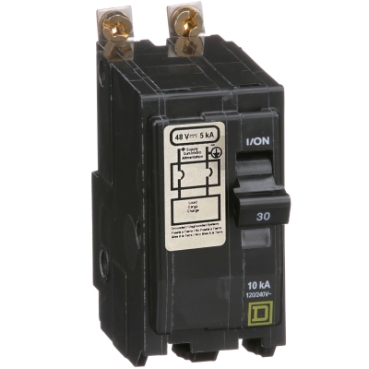 QOB2305272 - Mini circuit breaker, QO, 30A, 2 pole, 120/240VAC, 10kA ...