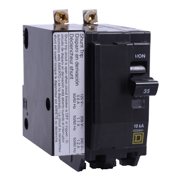 QOB240VH1021 - Mini circuit breaker, QO, 40A, 2 pole, 120/240VAC, 22kA ...