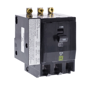 QOB31001032 - Mini circuit breaker, QO, 100A, 3 pole, 120/240VAC, 10kA ...