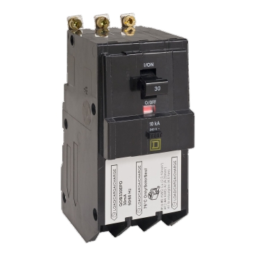 QOB330EPD - Mini circuit breaker, QO, 30A, 3 pole, 240VAC, 10kA, bolt ...