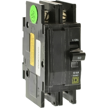 QOUQ260RP - Mini circuit breaker, QOU, 60A, 2 pole, 120/240VAC, 10kA ...