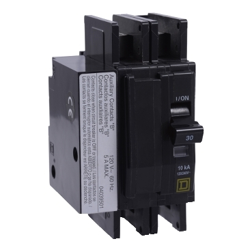 QOUR2301201 - Mini circuit breaker, QOU, 30A, 2 pole, 120/240 VAC, 10kA ...