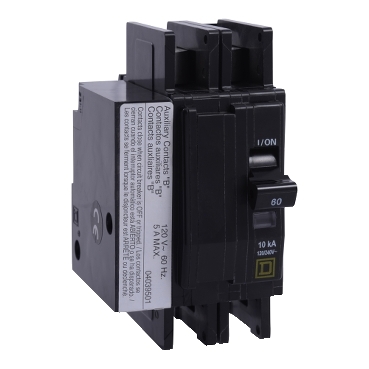 QOUR2601201 - Mini circuit breaker, QOU, 60A, 2 pole, 120/240 VAC, 10kA ...