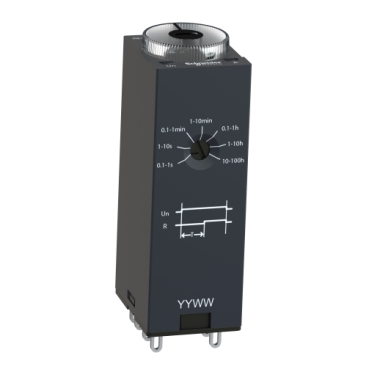 REXL4TMP7 - on-delay timing relay - 0.1 s..100 h - 230 V AC - 4 OC ...