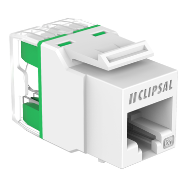 RJ45SMA6AC-WE - RJ45 Jack, Clipsal Actassi, CAT6A UTP Keystone ...