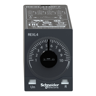 REXL4TMP7 - on-delay timing relay - 0.1 s..100 h - 230 V AC - 4 OC ...