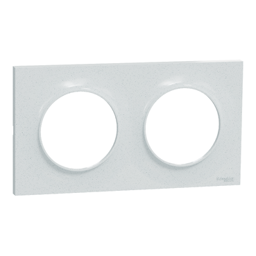S510704 - Odace Styl - plaque 2 postes horizontaux ou verticaux entraxe ...