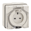 S56SO313GY - 13A 250V - triple phase 3 pole - flat pin - IP66 (grey ...