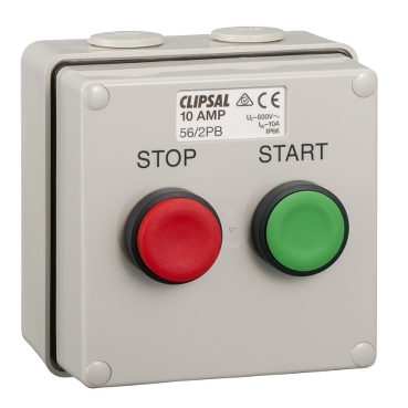 S56_2PBGY - 56 Series - Start &stop PB control station - IP66 - 10A ...