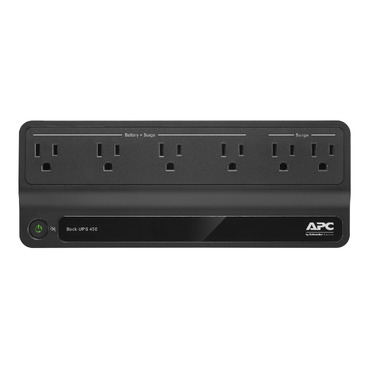 BN450M - APC Back-UPS 450VA, 120V, 6 NEMA outlets (2 surge), Battery is ...