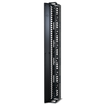 Performance,Vertical Cable Manager for 2 & 4 Post Racks, 84"H x 6"W, Single-Sided with Door ...