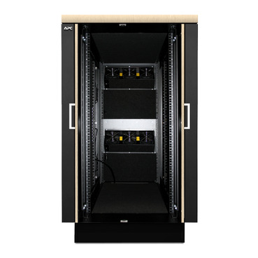 APC NetShelter CX, 24U, Soundproof Server Rack Enclosure, 100V to 120V ...