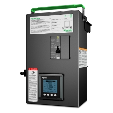 PB Busway Tap Off Unit, w/ Metering,1x2 Pole 3 Wire 30A, L1-L2, 1 Drop ...