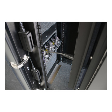 APC NetShelter CX, 24U, Soundproof Server Rack Enclosure, 100V to 120V ...