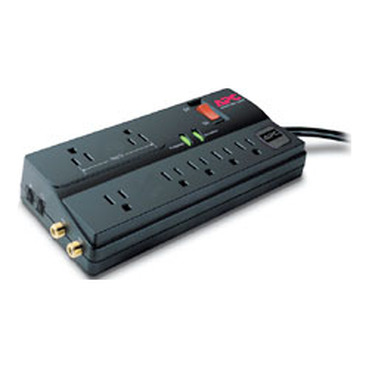 APC BASIC SURGE 8OUTLET W/TEL&COAX 120V RETAIL - P8TVR | APC USA