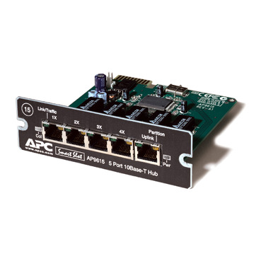 5-Port 10Base-T Hub SmartSlot Card - AP9615 | APC Thailand