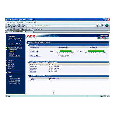 AP9612TH - UPS Environmental Monitoring SmartSlot Card | Schneider ...
