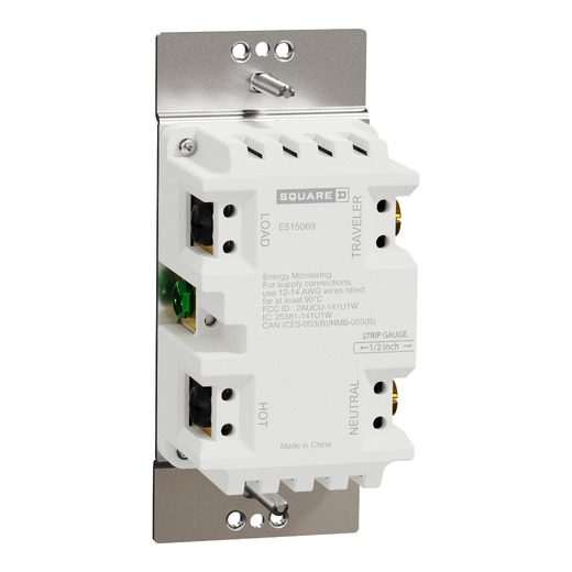 X Series 15A Single Pole/3 Way WiFi Energy Monitoring Rocker Switch ...