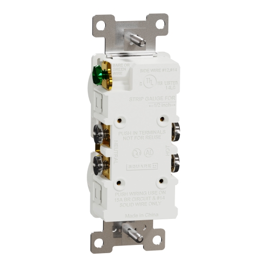 Socket-outlet, X Series, 15A, standard, duplex, tamper resistant ...