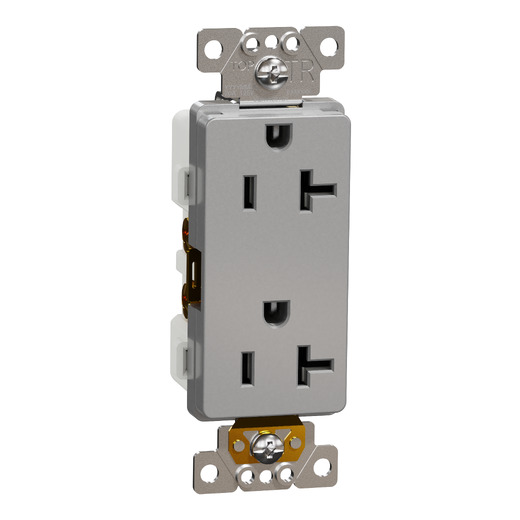 Socket-outlet, X Series, 20A, decorator, tamper resistant, commercial ...