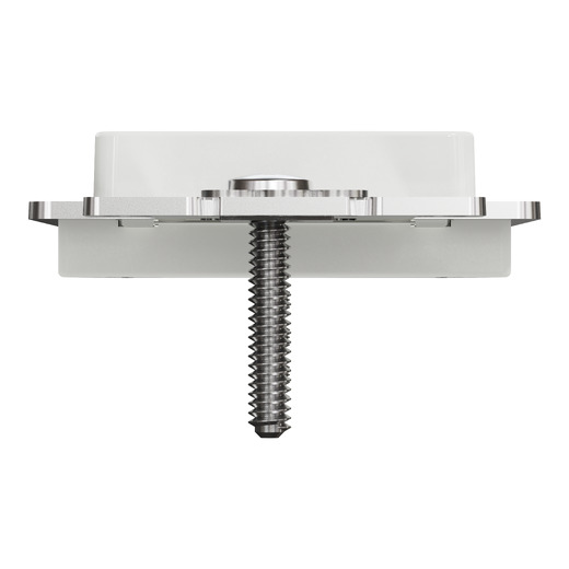 Brush cable outlet, X Series, white, matte finish