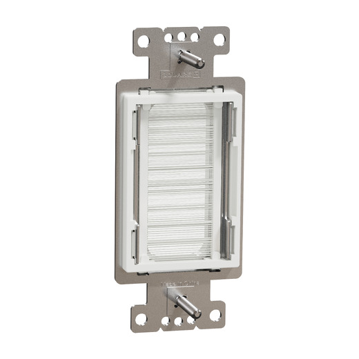 Brush cable outlet, X Series, white, matte finish