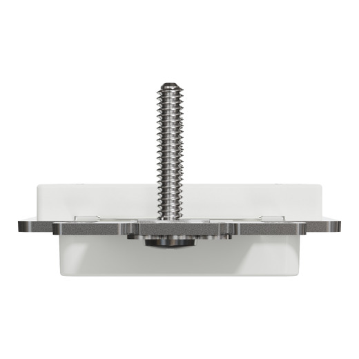 Brush cable outlet, X Series, white, matte finish