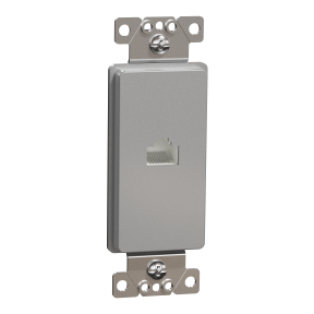 Data socket, X Series, RJ45, Cat 6, UTP, gray, matte finish