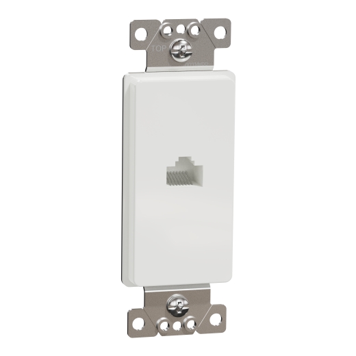 Data socket, X Series, RJ45, Cat 6, UPT, white, matte finish