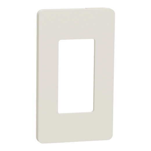 X Series 1 Gang Standard Size Screwless Wall Plate Matte Light Almond
