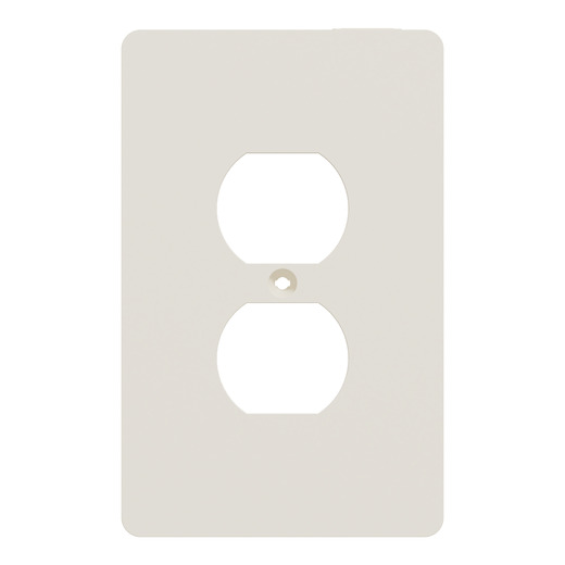 Cover frame, X Series, for duplex socket-outlet, 1 gang, screw fixed, mid sized, light almond ...