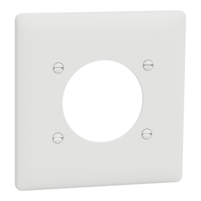 Cover frame, X Series, 1 gang, for dryer/range outlet, white, matte finish