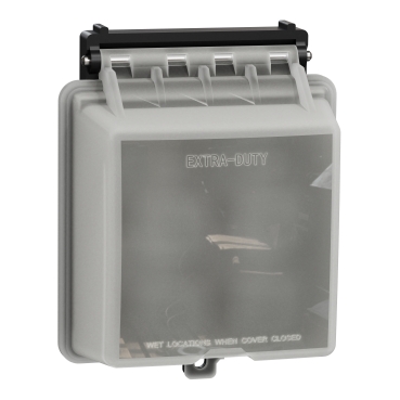 SQWS83221XX - Cover, X Series, weatherproof, 2 gangs, transparent ...
