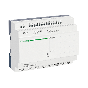 SR2E201BD - Compact smart relay, Zelio Logic, 20 I/O, 24 V DC, clock ...