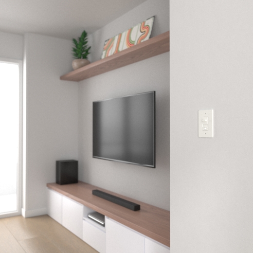 X Series 15A 600W Single Pole/3 Way Slider Dimmer Matte White