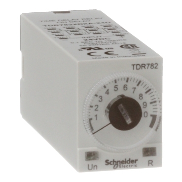 TDR782XDXA-24D - Time delay relay, SE Relays, 4PDT, 5A, 24 VDC, 100 ms ...