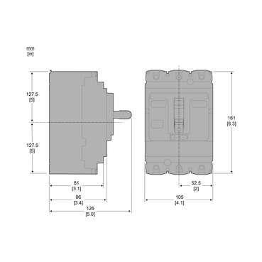 C10F3TM100 - Circuit breaker, ComPacT NSX100F, 36kA/415VAC, 3 poles ...