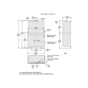 MPZ15T2F - Unit substation, Mini Power-Zone, plug on, 15kVA, 3 phase ...