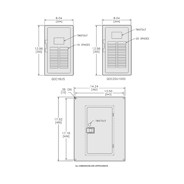 QOC16US - LOADCENTRE COVER QO | Schneider Electric Canada