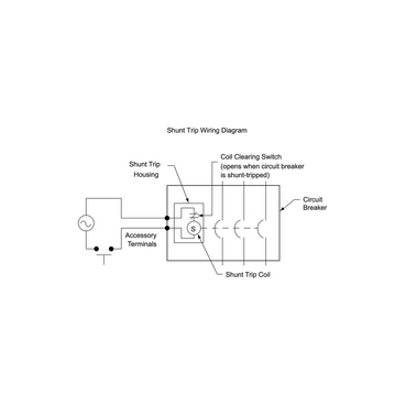 One Line Diagram Shunt Trip Breaker